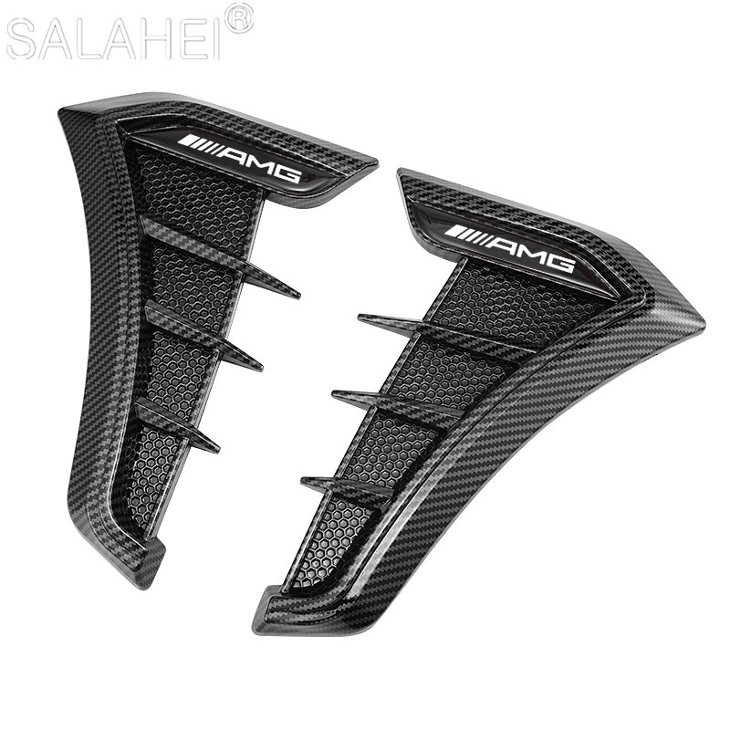 2PCS Car Exterior Side Body Fender Stickers Emblem Decal Modified For ...