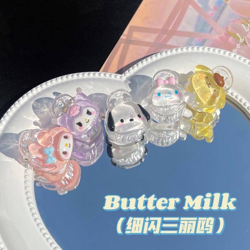 Fine Flash Sanrio Small Catch Clip Japanese Cute Cartoon Heart Kuromi ...