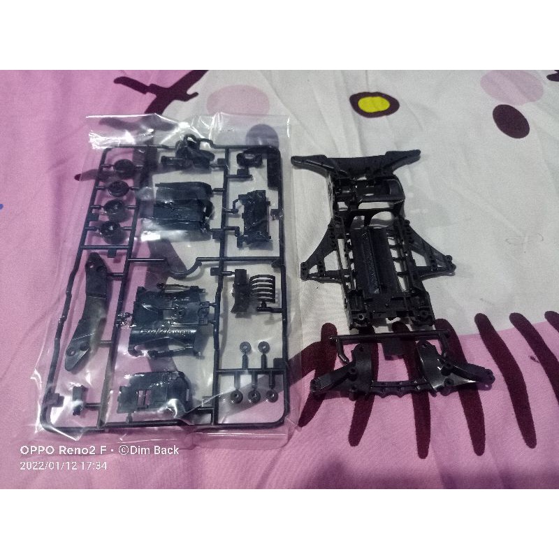 HITAM Tamiya Chassis Set Fm-a Fma Black+Black Gearbox+Black Root ...