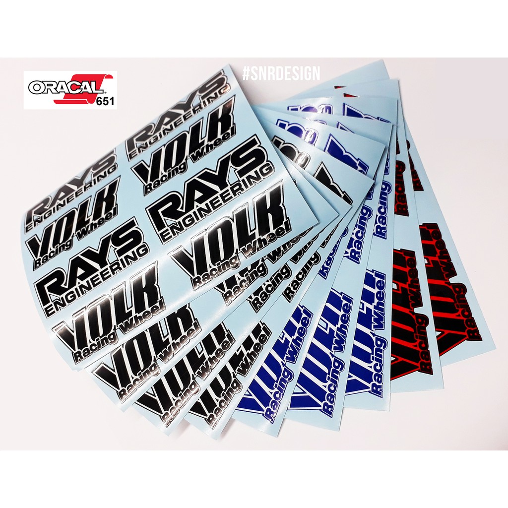 Volk Racing TE37 rim sticker | Shopee Singapore