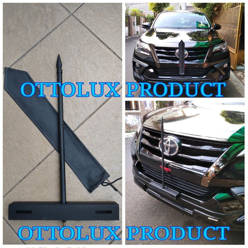 Flag pole command pole with car tie. Elegant Ministerial Official ...