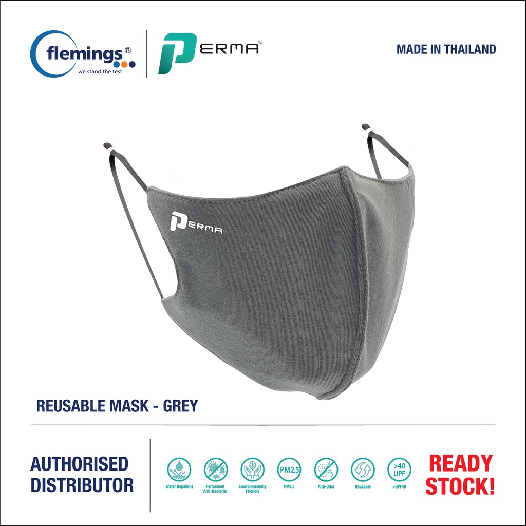 [SG Ready Stock] Perma Face Mask | 3D Reusable | 2 Ply Fabric ...