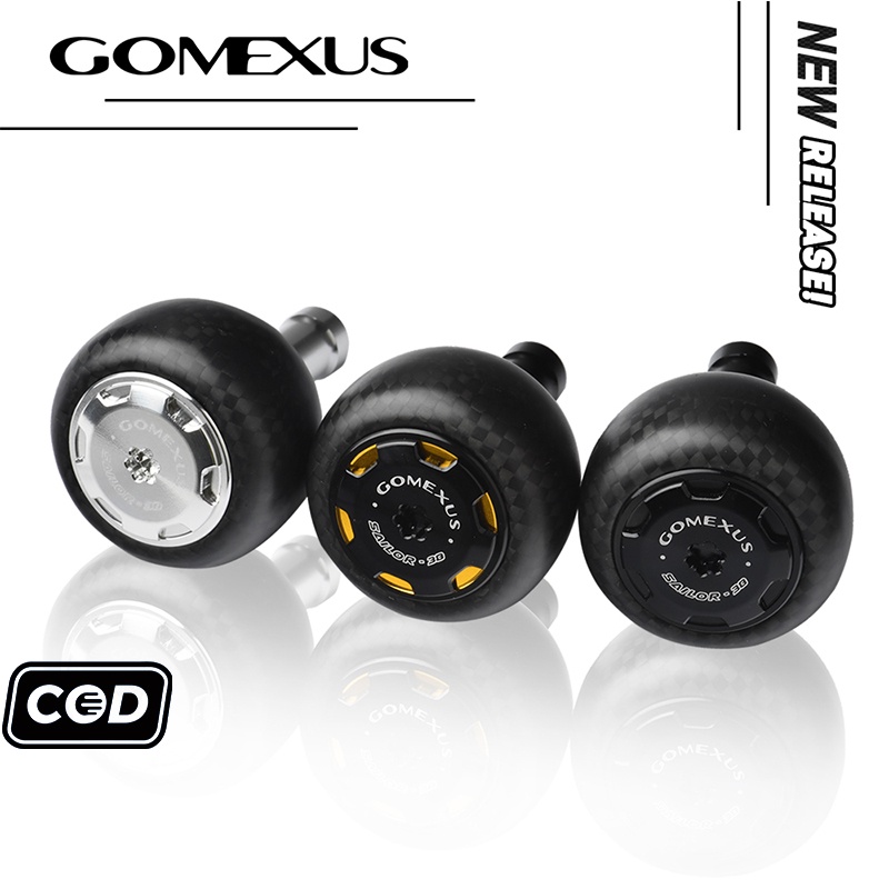 Gomexus Sailor 38 Carbon fiber reel knob for Shimano Twinpower Daiwa ...