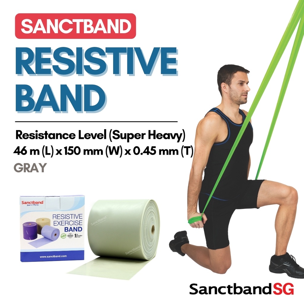 Sanctband Resistance Band 46m Roll Resistive Band Super Heavy ...