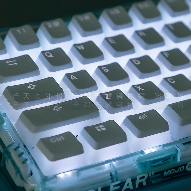 115keys PBT Pudding Keycap OEM Profile Transparent Keycaps For RK61 ...