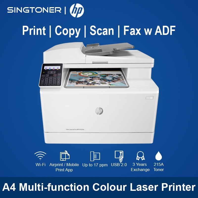 HP Colour LaserJet Pro MFP M183fw Printer Color Inkjet Printer Color ...