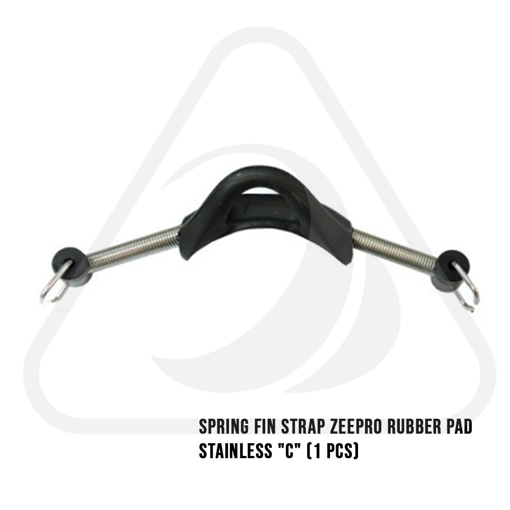 Spring Fin Strap Jet Fins Scuba Diving ZeePro Rubber Pad Stainless "C ...