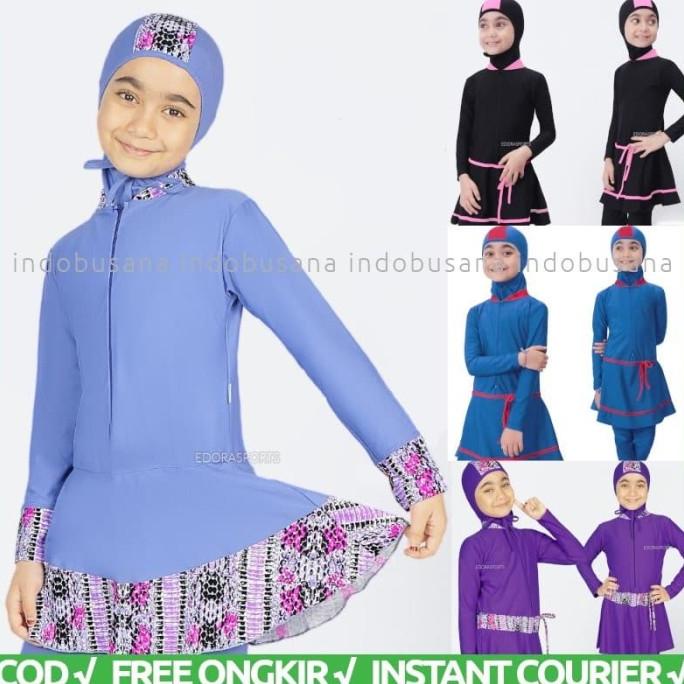 Muslim Girls Swimsuit Elementary School Muslimah Swimsuit EDORA ...