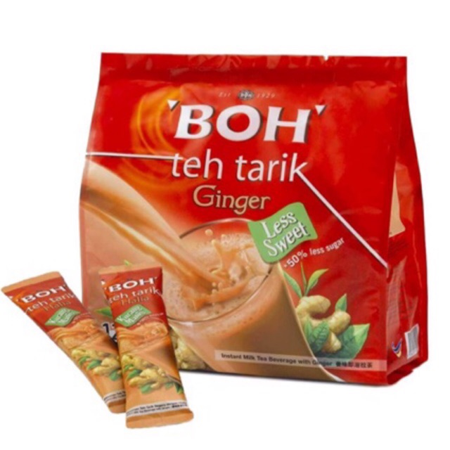 Boh Teh Tarik Ginger less sweet 312g (12x26g) | Shopee Singapore