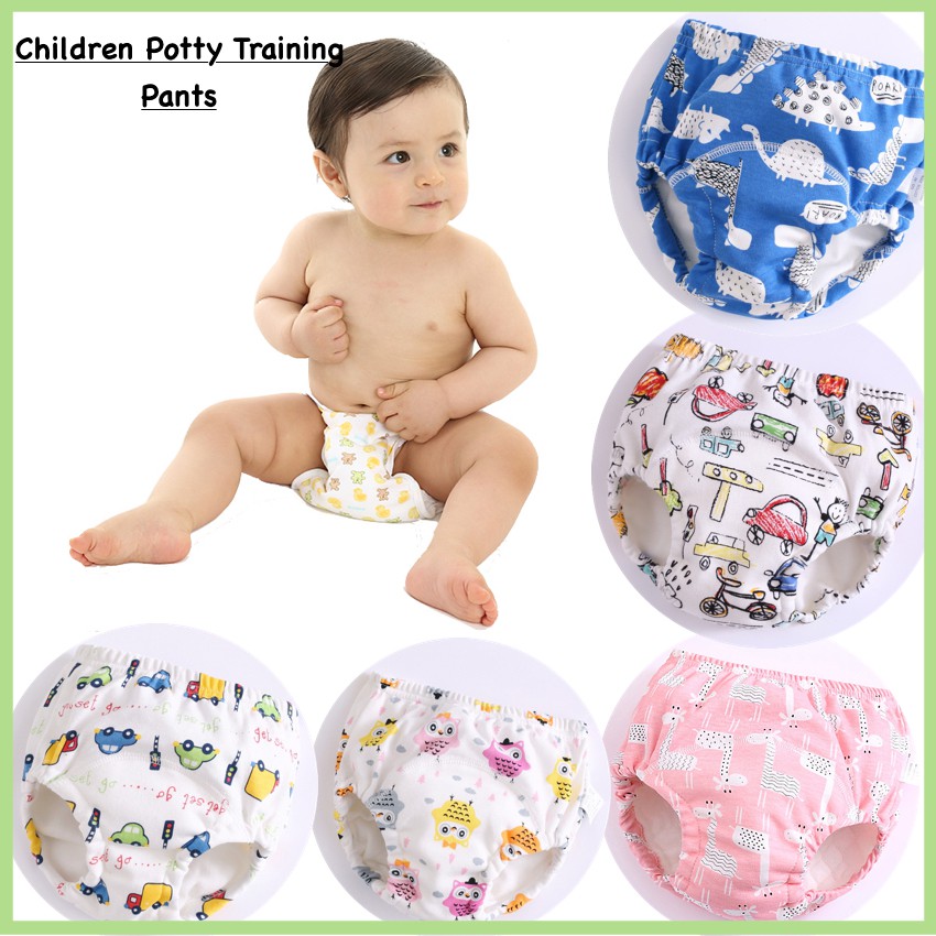 6 Layers Baby Toilet Training Pants Kids Potty Training Rewashable ...