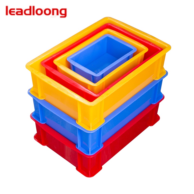 LEADLOONG-CS Series 丨 Square Parts Storage Bins Plastic Stackable Parts ...