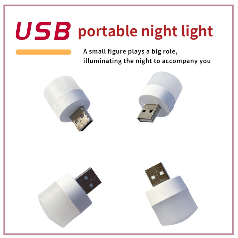 [Usb Night Light] Eye Protection Mini Bedside Socket Night Light ...