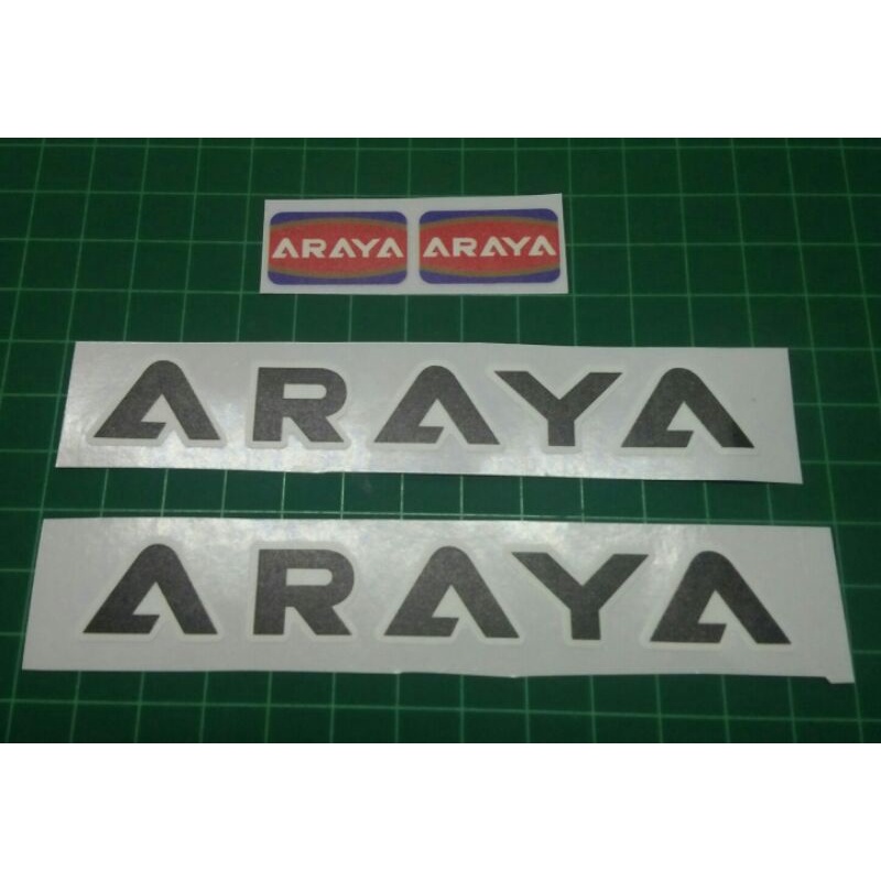 Araya Rim Transparent Sticker Decal Set Printed Araya Rim Sticker ...