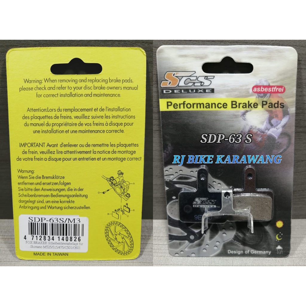 SCS SDP-63S DISC BRAKE PAD | Shopee Singapore