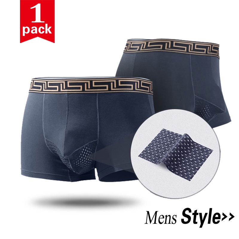 Modal Men's Briefs Boxers Pouch Bag Separation Mesh Ice Silk Breathable ...