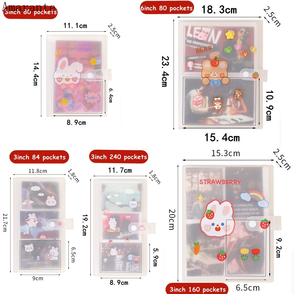 AMA 80/160/240 Grids Frosted Interstitial Photo Album Photocards ...