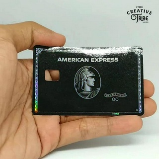 Sticker Skin Card HOLOGRAM AMEX Black Card - Vinyl ATM Debit Credit ...