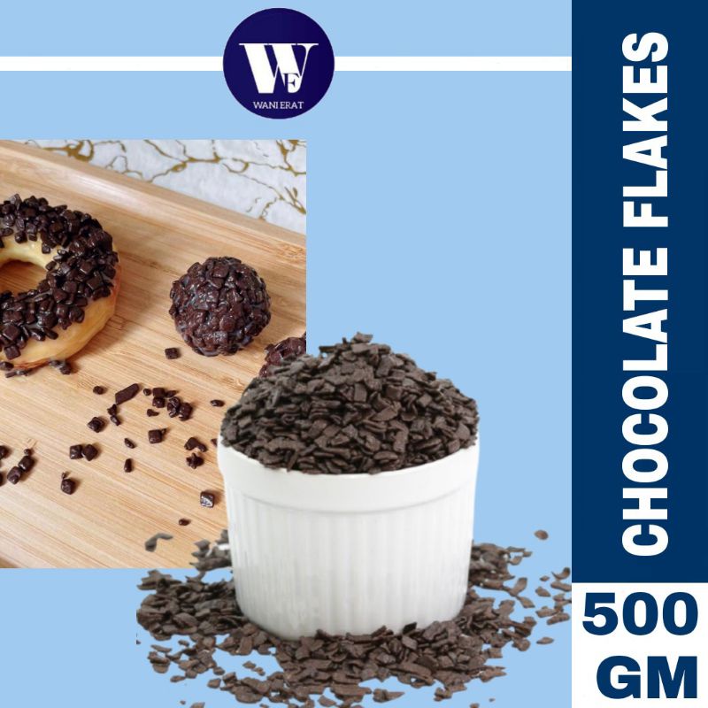 [500GM] CHOCOLATE FLAKES / KEPINGAN COKLAT {REPACK} | Shopee Singapore