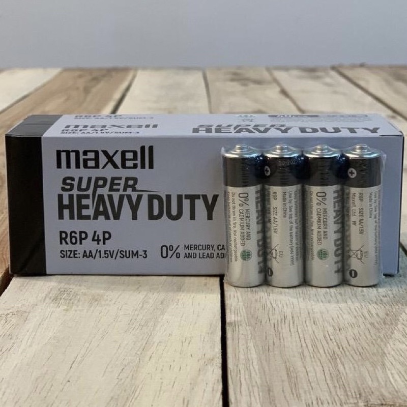 40pcs Maxell Super Heavy Duty, Maxell Super Power Ace Red Black AA / AAA Shrink Pack | Shopee ...