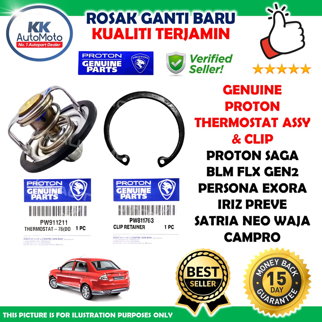 PW911211 PW811763 Proton Thermostat + Clip Proton Saga BLM FLX Gen2 ...