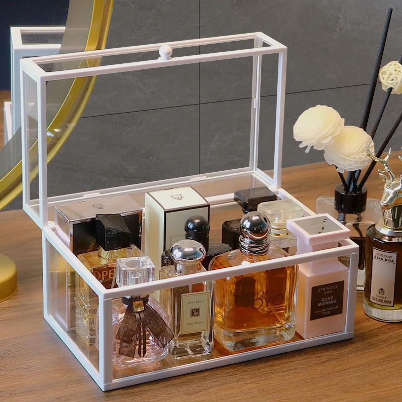 Perfume Storage Box Dust Proof Transparent Cosmetics Storage Box ...