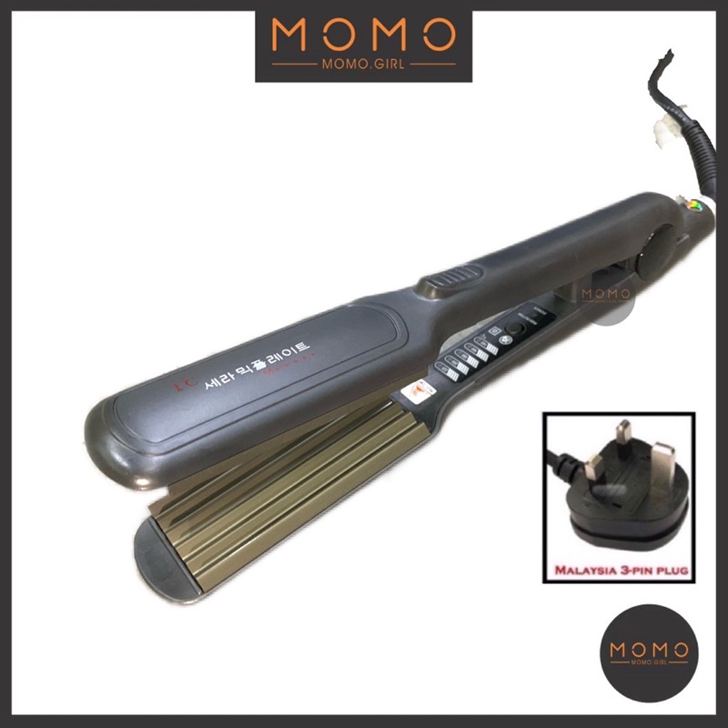 Hair Iron Corn Hair Straigtener Salon Barber Volume Korea Design Zig ...