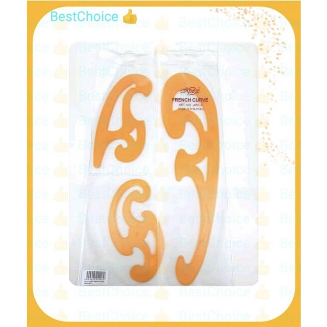 Apex French Curve Technical Drawing Ruler (3pcs/set) | Shopee Singapore