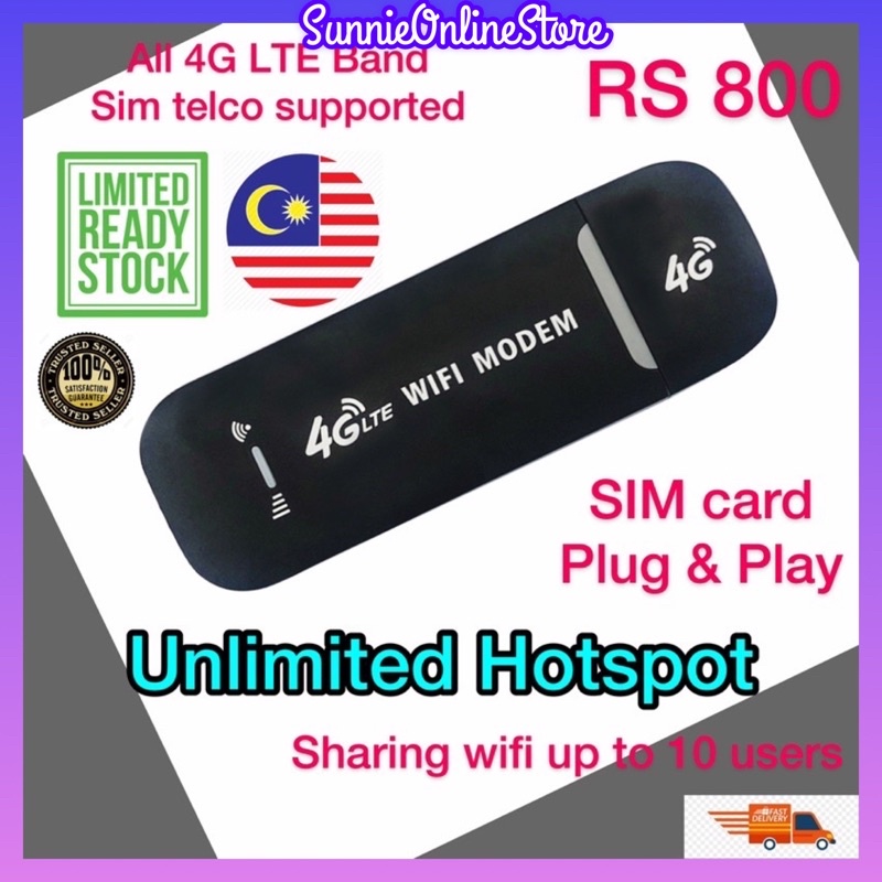 Modified Unlimited Hotspot USB type Wifi Modem Router | Shopee Singapore