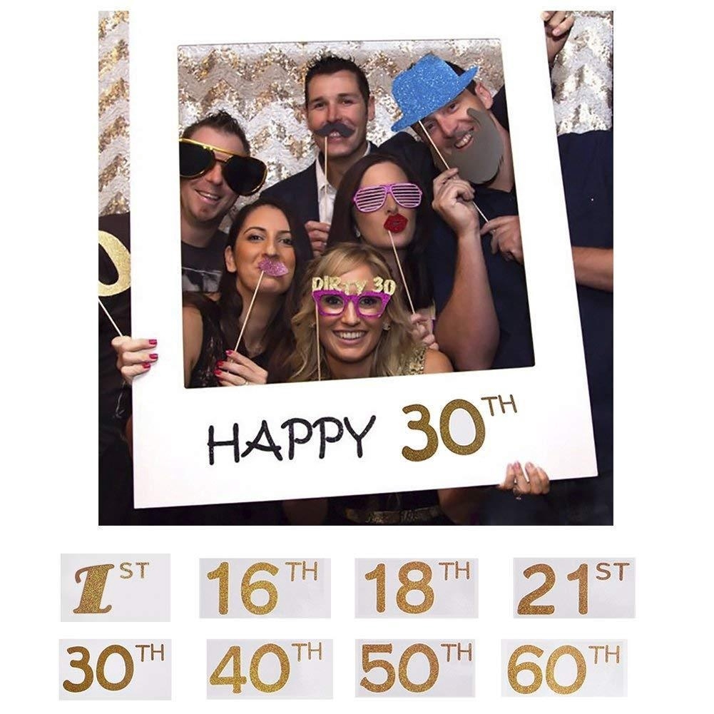 Birthday Party Decorations Adult PhotoBooth Props 16th 21th 30th 40th ...