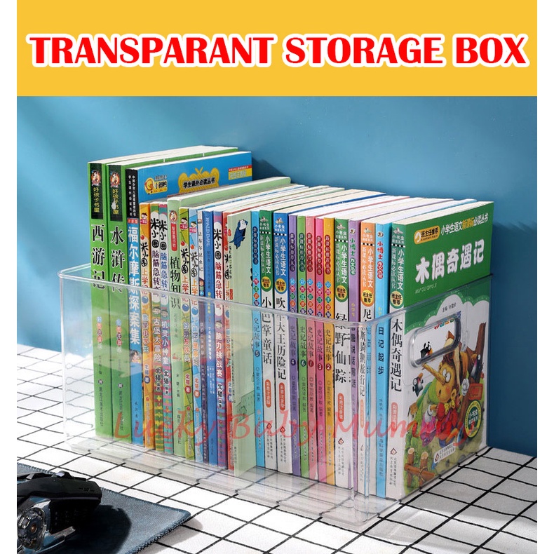Acrylic Box/ Transparent Box/ Storage Box/ Bathroom Organizer/ Book ...
