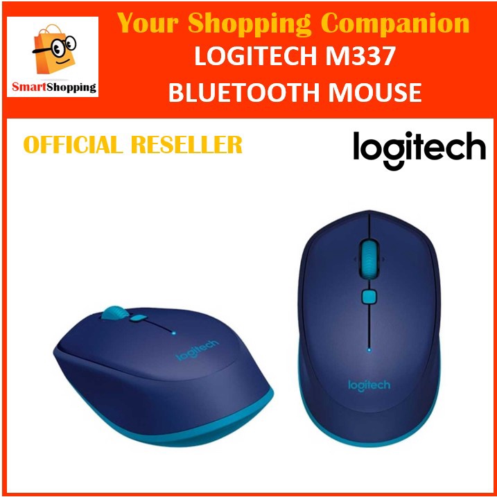 Logitech M337 Bluetooth Basic Mouse (Blue) Logitech SG Service Centre | Shopee Singapore