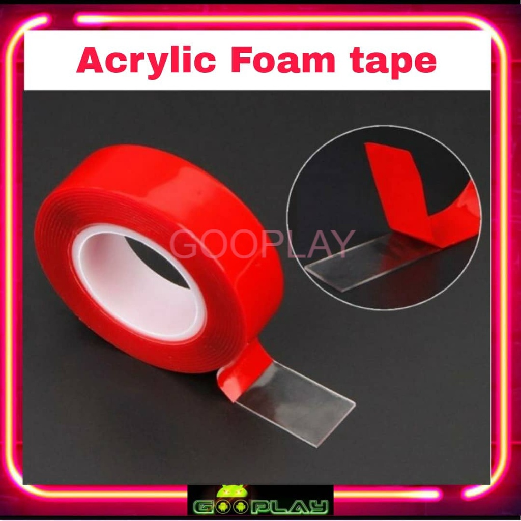 Heavy Duty Strong Double Sided Acrylic Foam Double Side Tape (Clear ...
