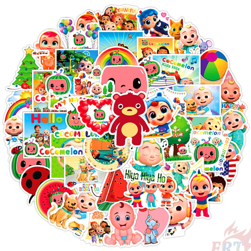 50Pcs/Set CoCoMelon Series 04 Stickers DIY Fashion Waterproof Doodle ...
