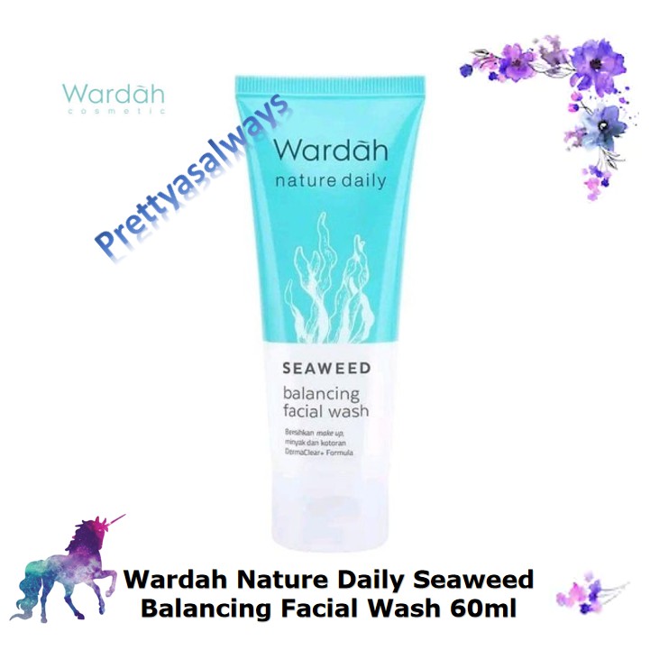 Wardah Nature Daily Seaweed Balancing Facial Wash 60ml | Shopee Singapore