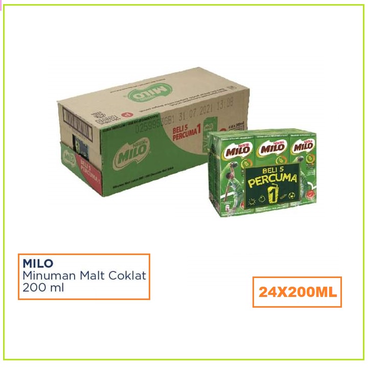 Nestle MILO Activ-Go UHT Pack (200ml x 6PacksX4)1CARTON | Shopee Singapore
