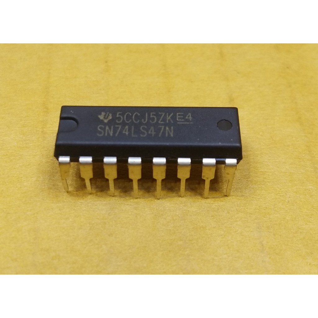 Ic TTL 7447,74ls47 BCD Decoder To 7-Segment | Shopee Singapore