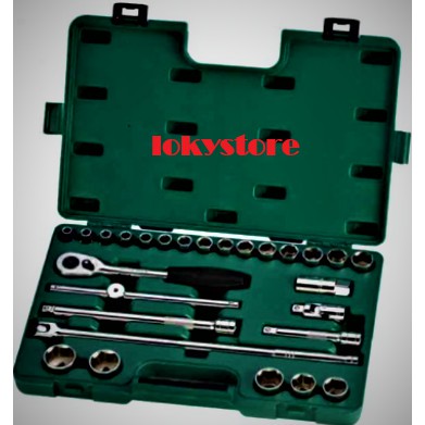 SATA 27 PC 1/2" DR. 6 PT SOCKET SET ( METRIC ) ( PART NO. 09135 ...