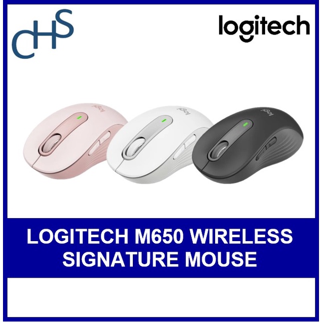 Logitech M650 Logi Wireless Signature Mouse with Smart Wheel Scrolling ...