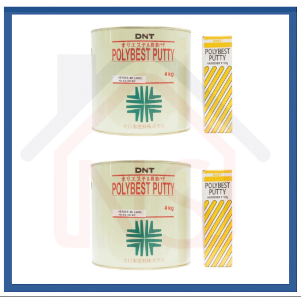 DNT Polybest Putty 3kg c/w Hardener / Metal Putty (MADE IN JAPAN) | Shopee Singapore