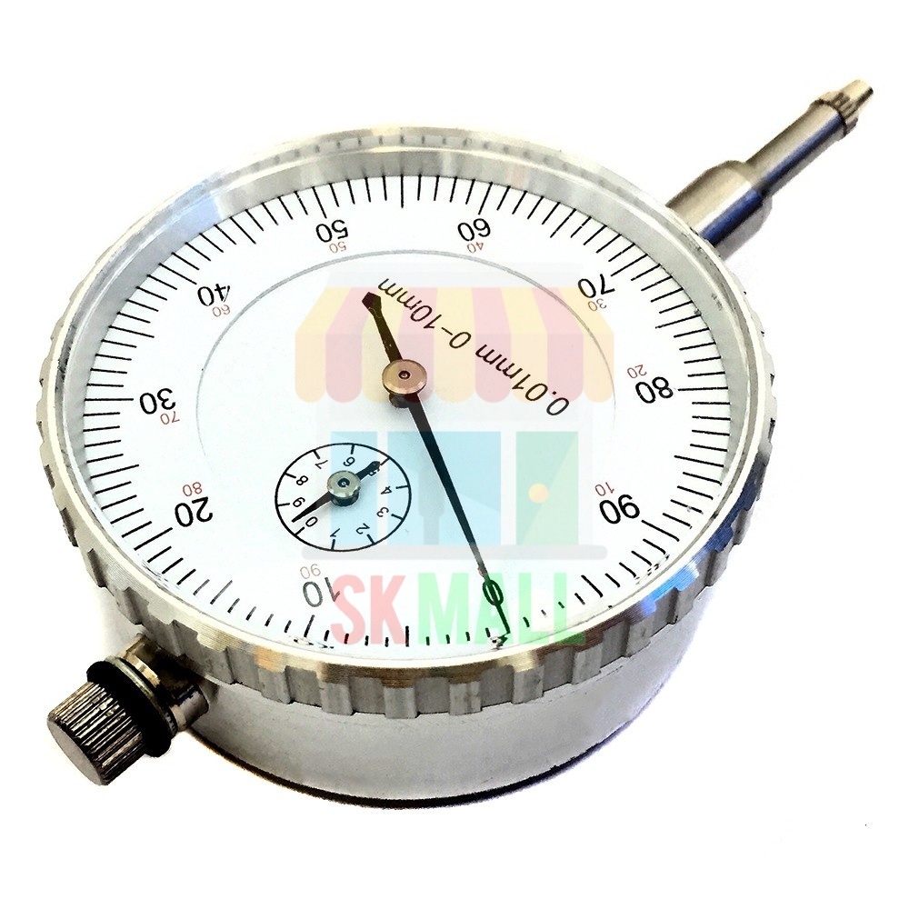 0 - 10mm Analogue Dial Indicator 0.01mm Resolution Gauge Measurement ...