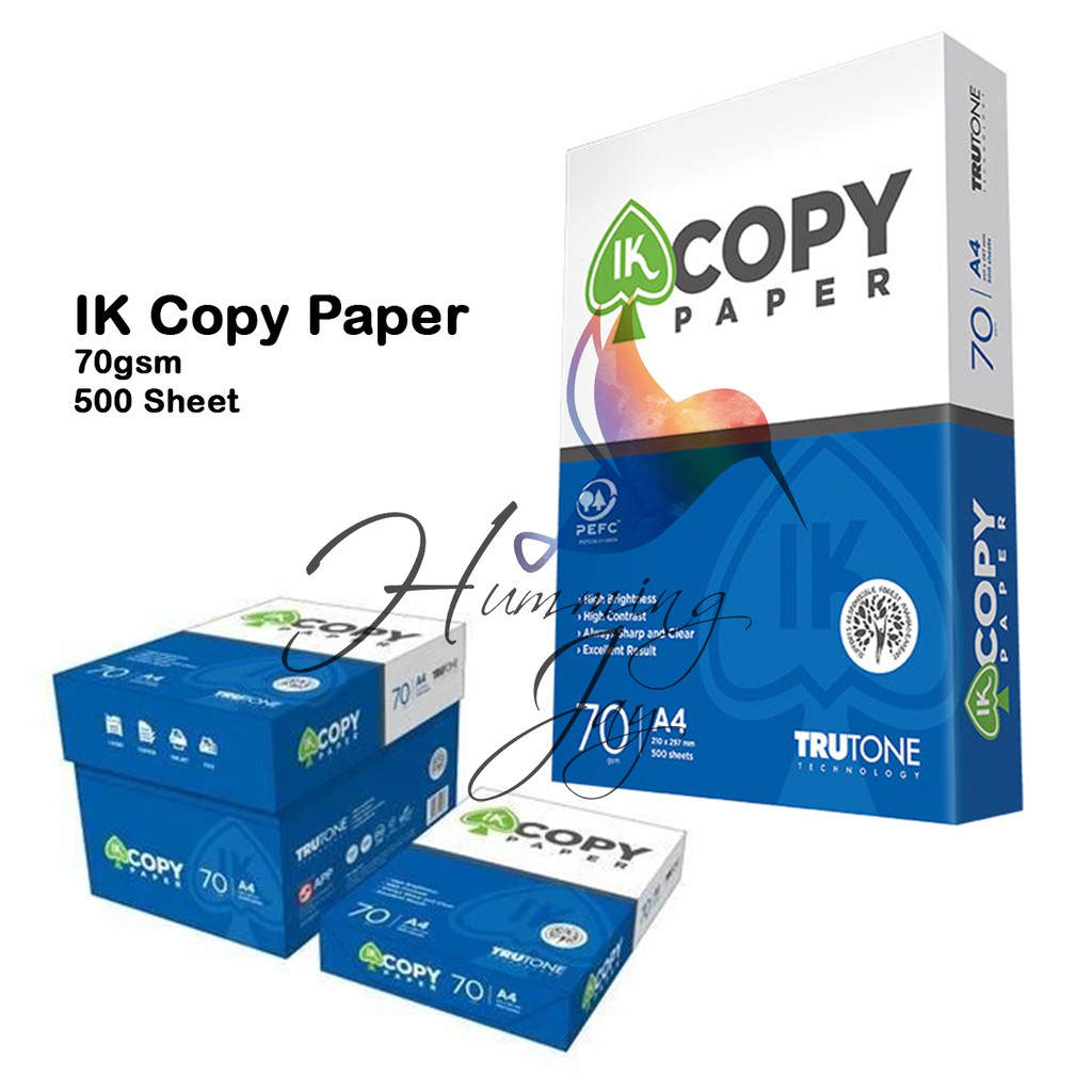 IK Copy Photocopy Paper A4 Size 70gsm (500 Sheets) | Shopee Singapore