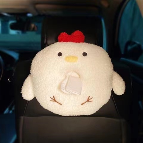 Kawaii Car Neck Pillow Bee Car Headrest Neck Pillows Cushion Chick Travel Pillow Seatbelt Protect Cute Car Seat Pillow Headrest