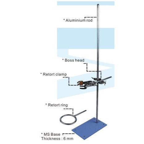 Retort Stand (Rod, Base, Boss Head & Clamp) | Shopee Singapore