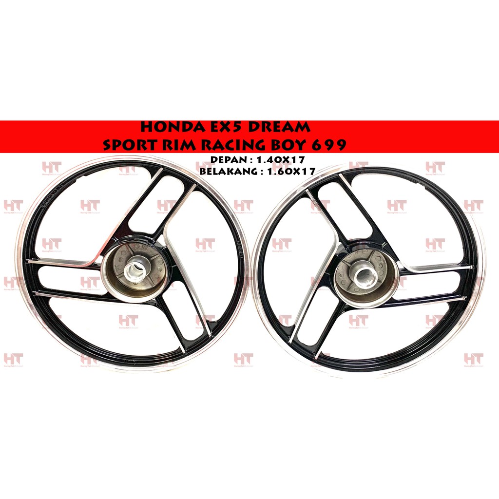 Sport Rim Racing Boy 699 Honda EX5 Dream(Black) | Shopee Singapore