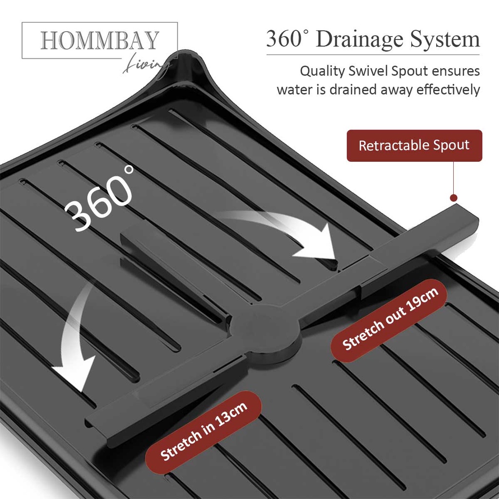 HOMMBAY Kitchen Japanese Style Minimalist Design Dish Rack with Water ...