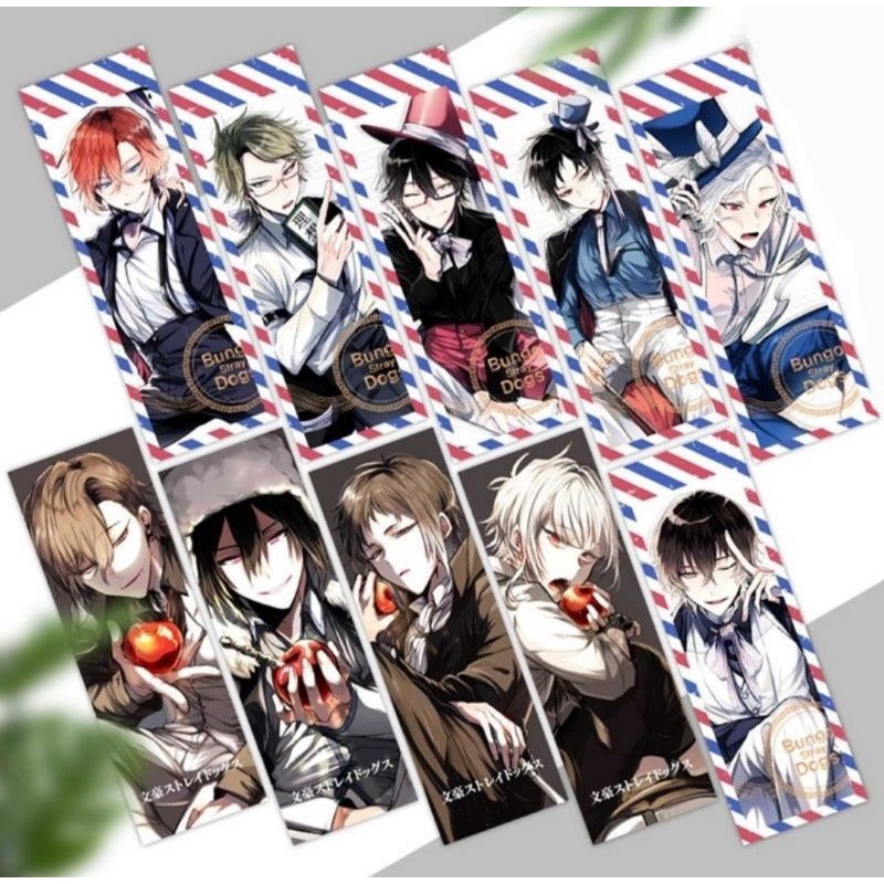 Bungou Stray Dogs Anime Manga Paper Bookmarks | Shopee Singapore