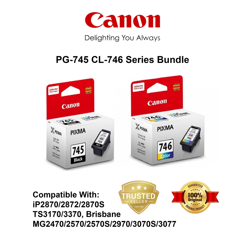 CANON PG-745 / CL-746 / PG-745S / CL-746S / PG-745XL / CL-746XL Black ...