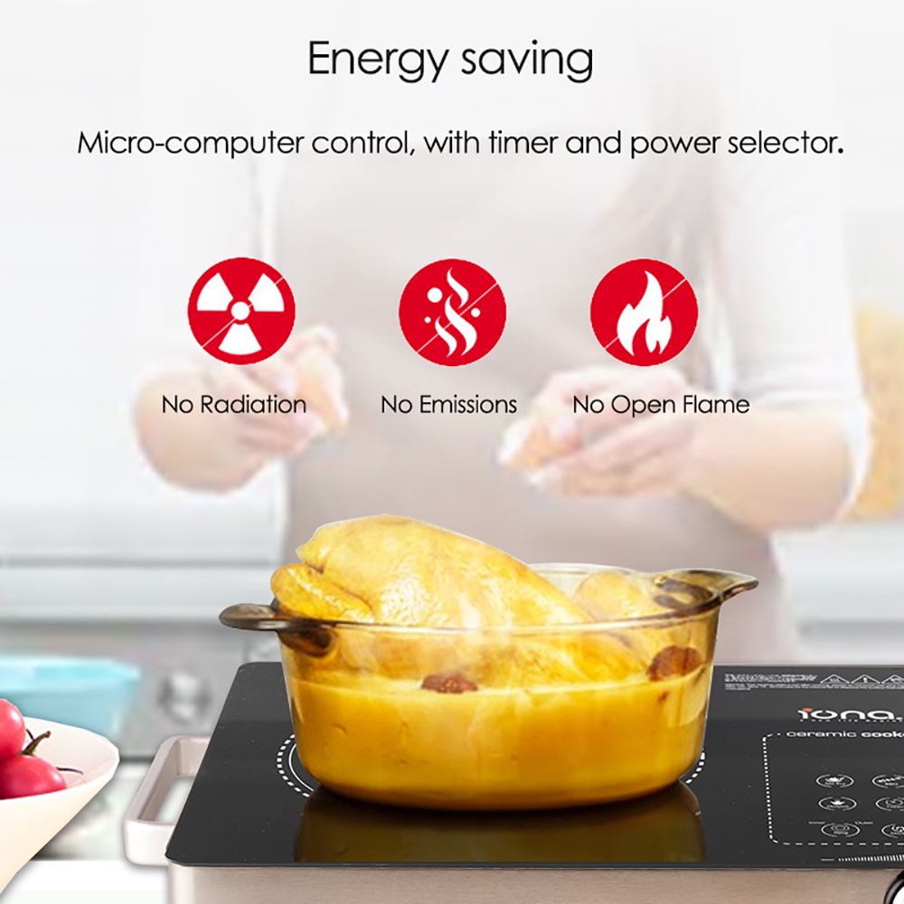 IONA Ceramic Induction Cooker Stove | Multifunctional Electric Infrared ...
