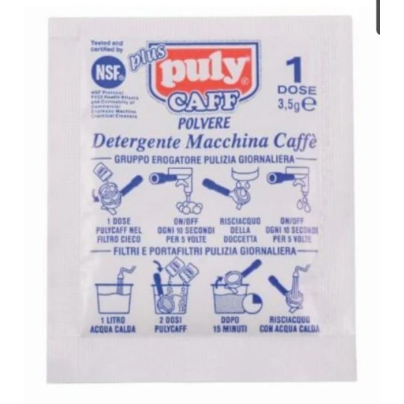 Puly Caff (10 packets) Espresso Machine Cleaner Single Dose Prepacked ...