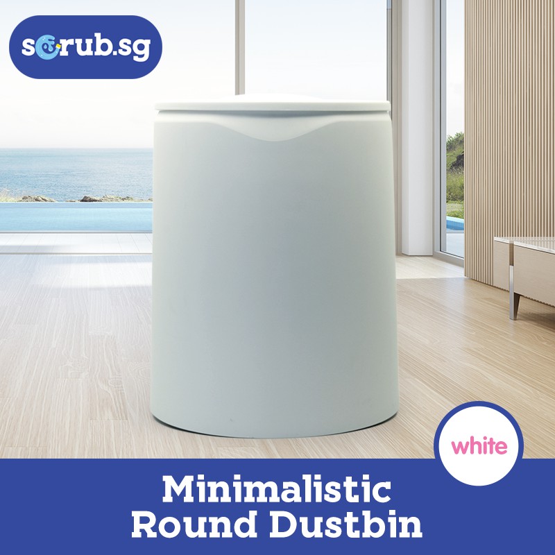 Minimalistic Round Dustbin / Rubbish Bin / Trash Bin | 8L & 12L Sizes ...
